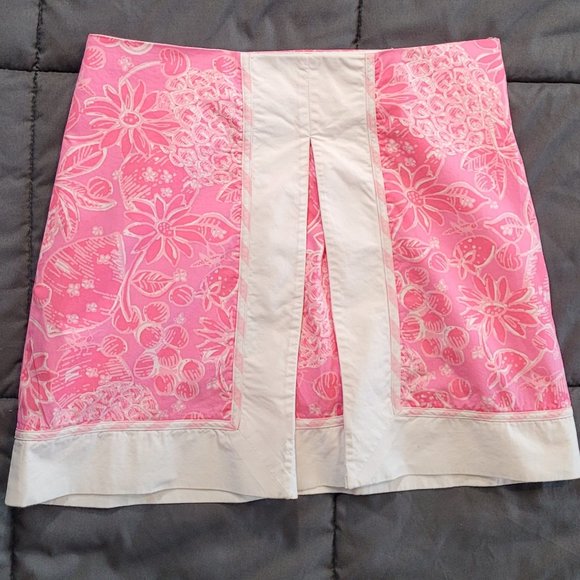 Lilly Pulitzer | Skirts | Lilly Pulitzer Pink Floral Skort Sz 2 Pink ...